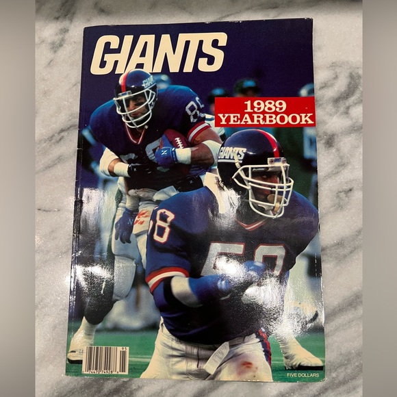 Office | New York Giants Nfl Football Team Yearbook 1989team Pix ...